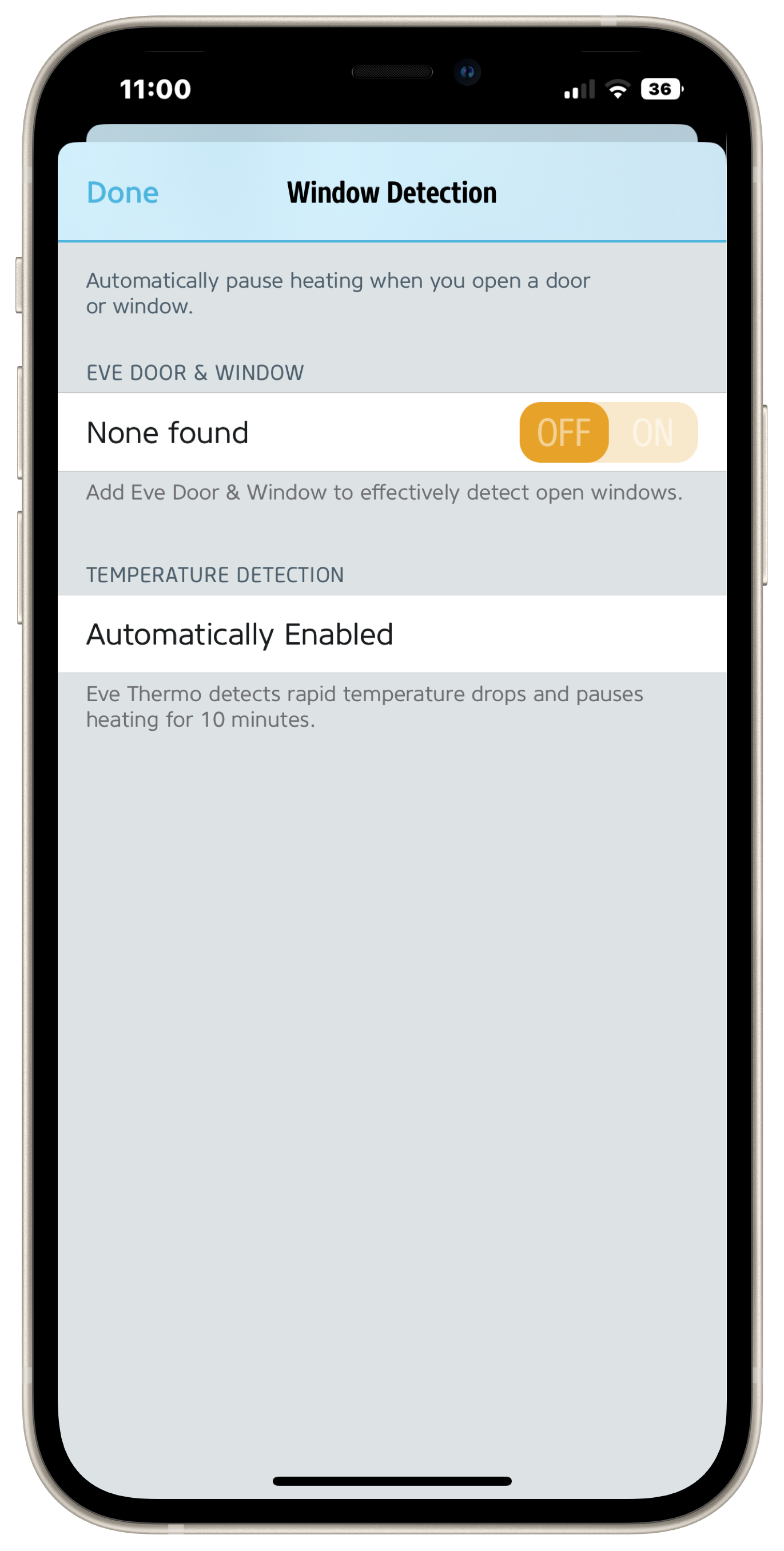 Eve Thermo Window Detection | evehome.com